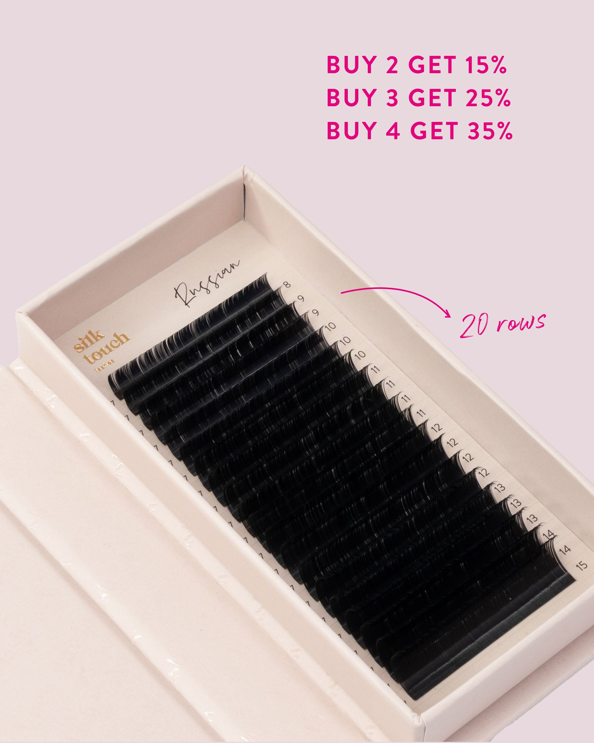 Russian 0.10 D-Curl 20S – Silk Touch Lashes